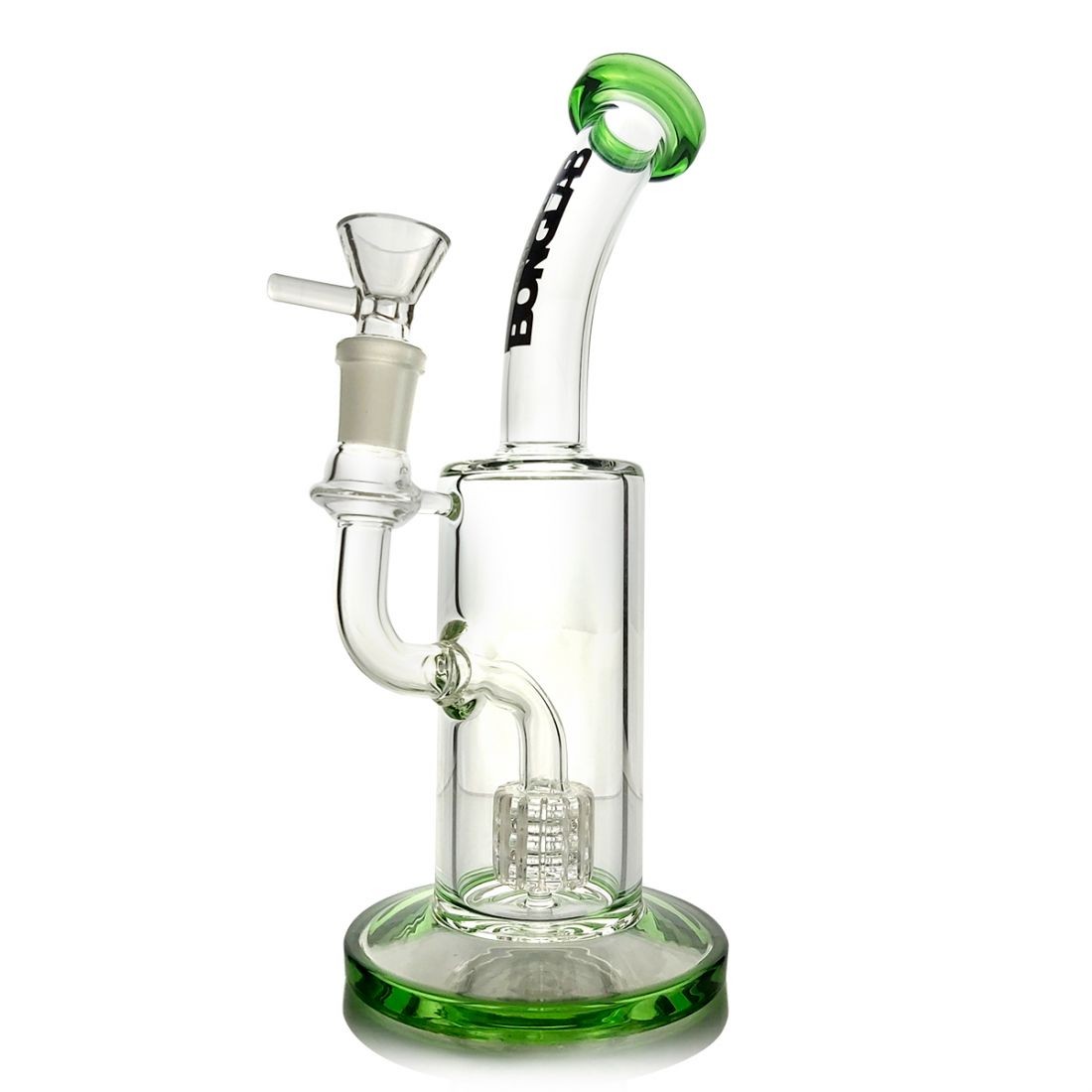 Bong Pyrex CUBE X2 20CM Bonglab Green – La Juana Growshop