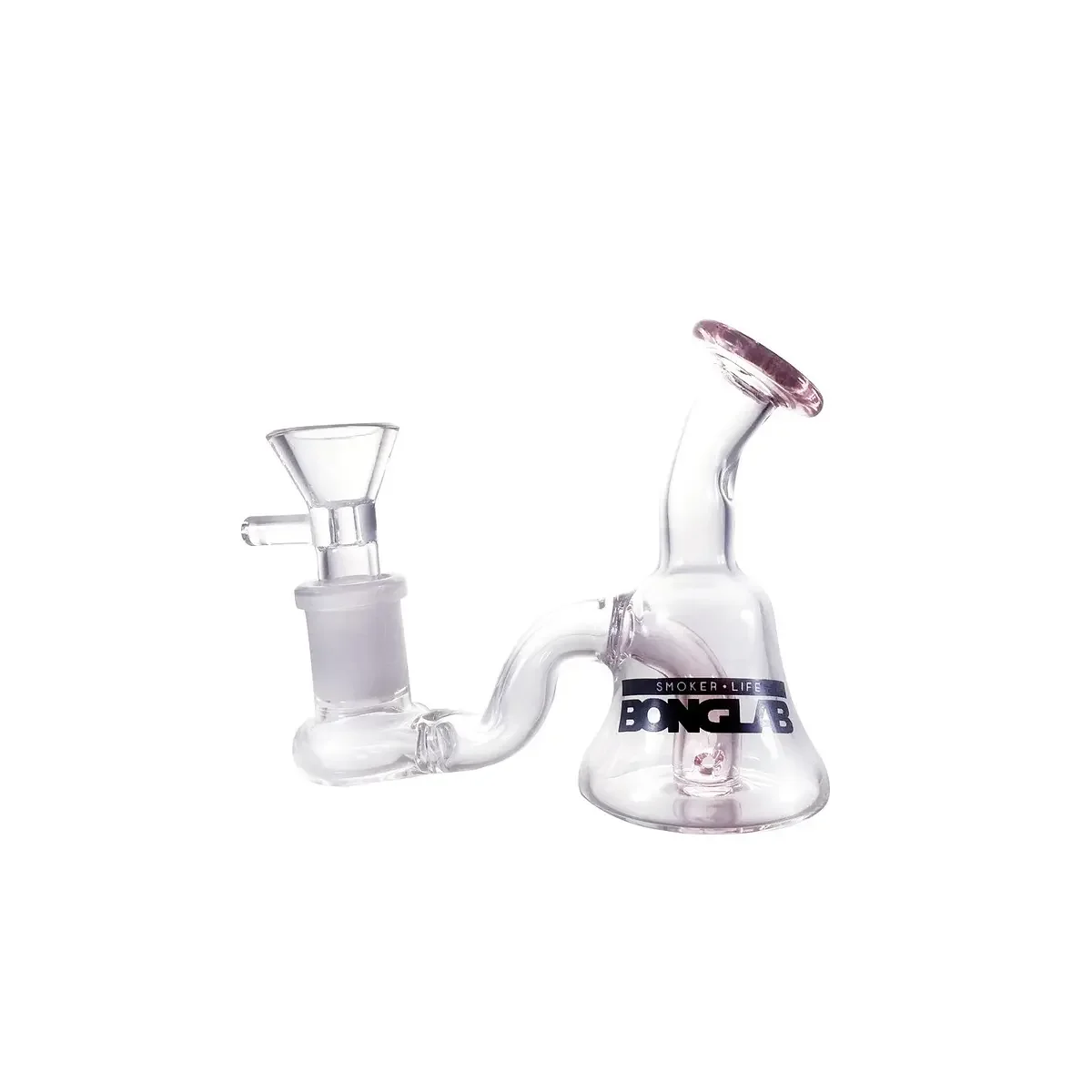 Bong Tiny Bell Extended 9cm Pink Bonglab – La Juana Growshop